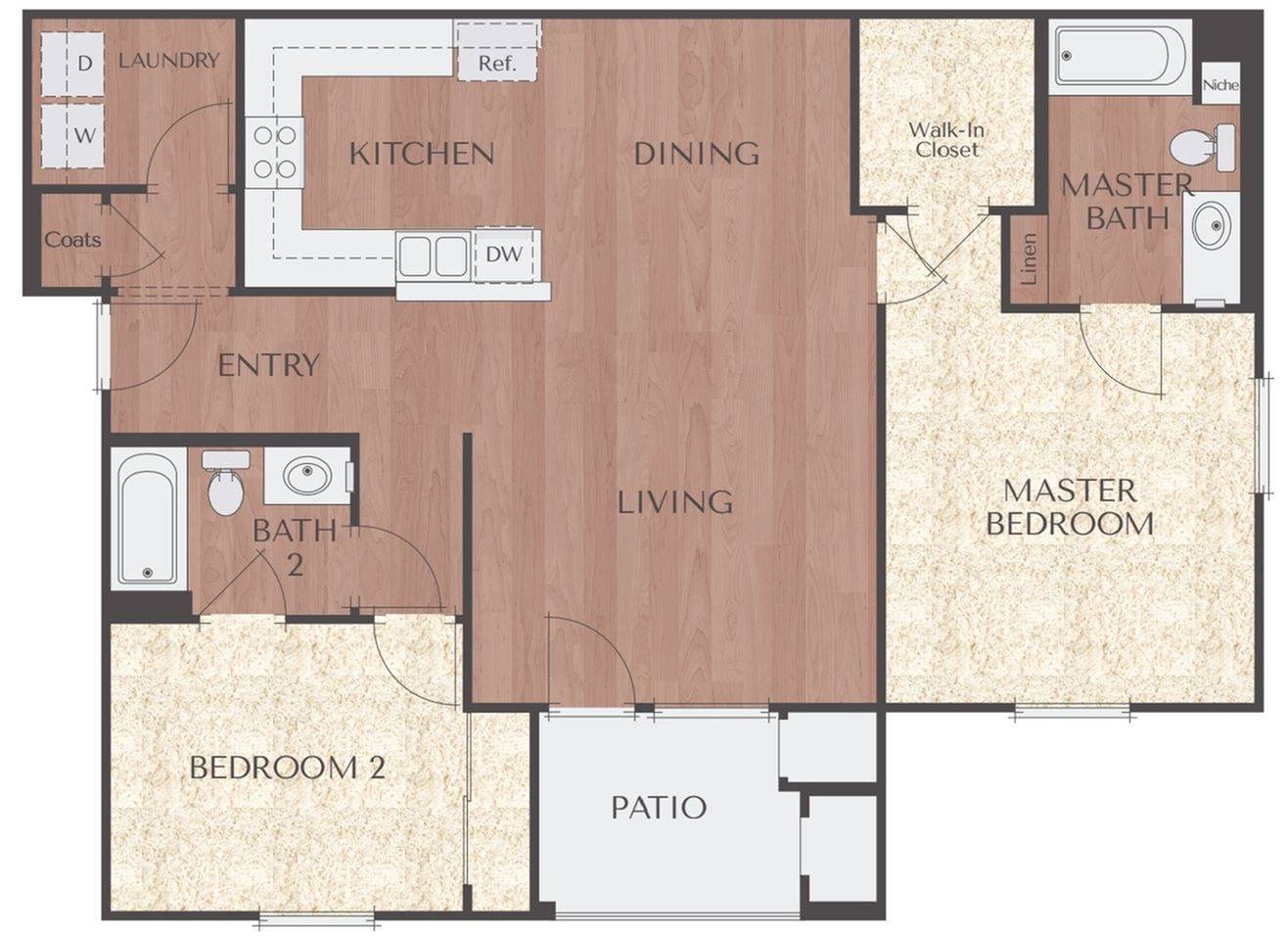1, 2 & 3 Bedroom Apartments in Riverside CA | Viano at Riverwalk